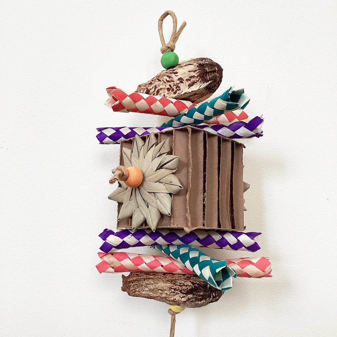 Flower Forager | Parrot Toy All Natural for Enrichment and Foraging ...