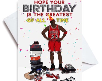 Jordan Sneaker Birthday Card Streetwear B Day Card Hypebeast Birthday ...