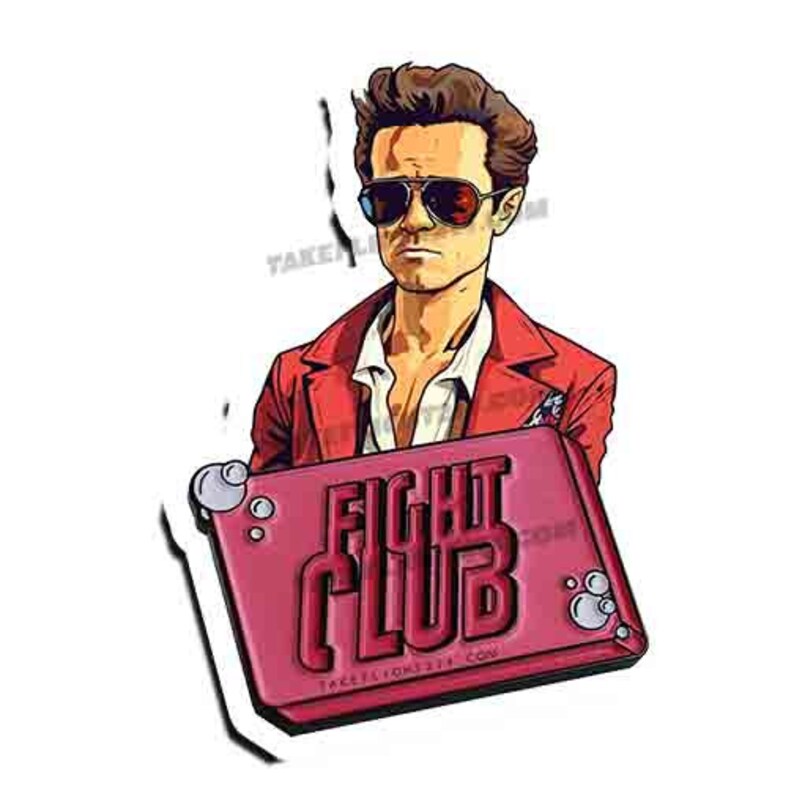 Fight Club Movie Sticker Hypebeast Decal Brad Pitt Sticker Classic ...