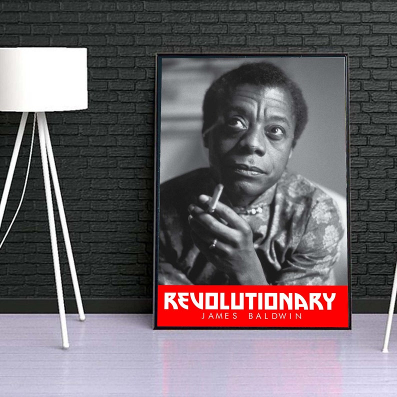 James Baldwin Poster Civil Rights Activist Pop Art Wall Print ...