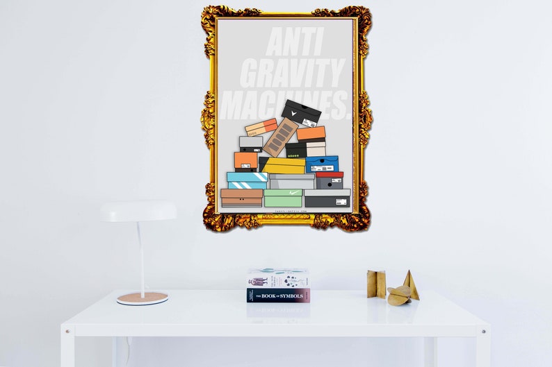 Anti Gravity Machines Poster Pop Art Hypebeast Streetwear Wall Art ...