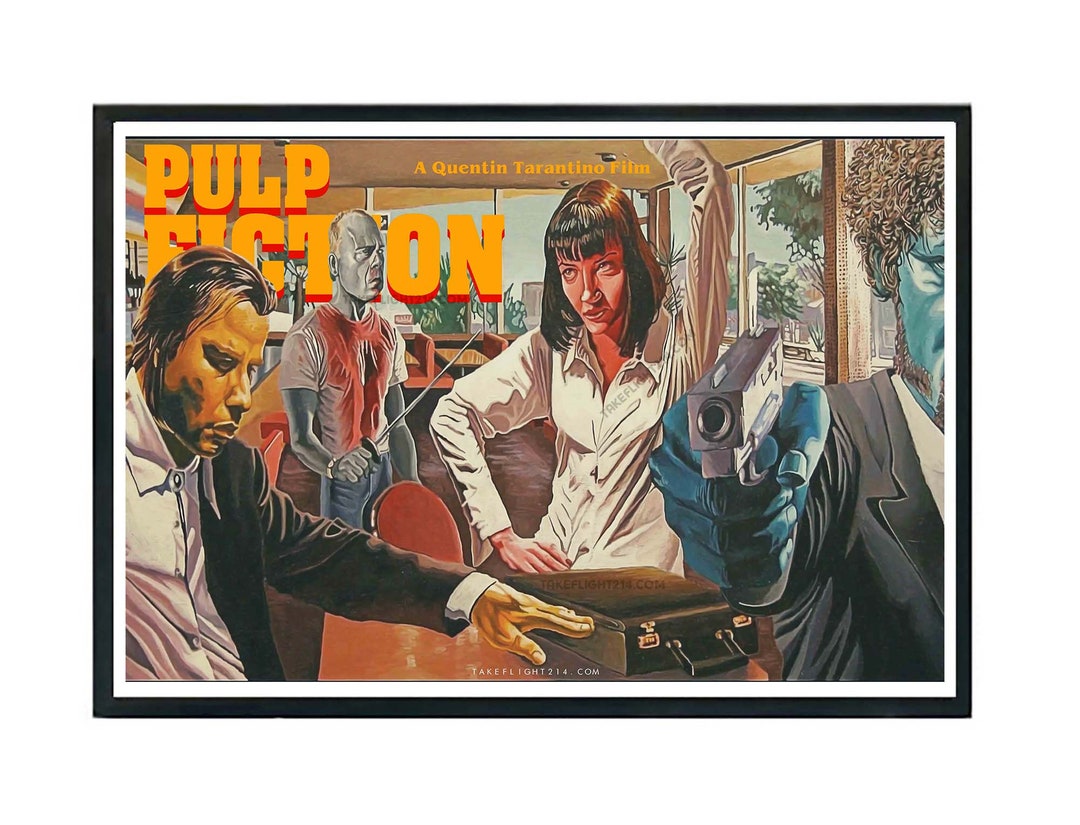 Pulp Fiction Pop Art Poster Quentin Tarantino Movie Prints Hypebeast ...