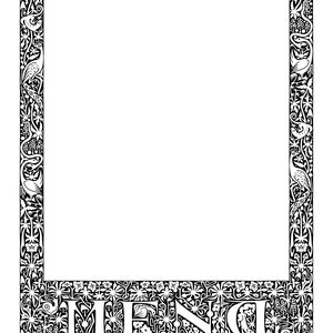 Printable Menu Borders With Millefleur - Etsy