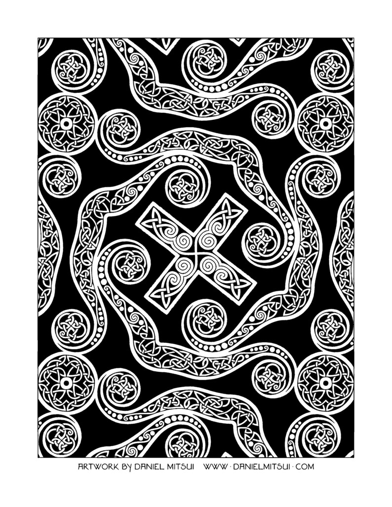 10 Printable Coloring Pages: Damask Patterns #1 - Etsy