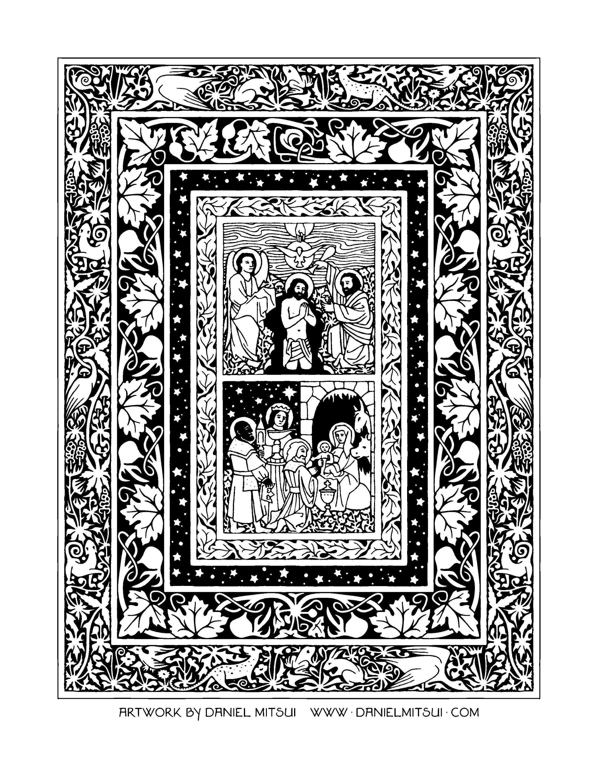 10 Printable Coloring Pages: Catholic Images #1 - Etsy