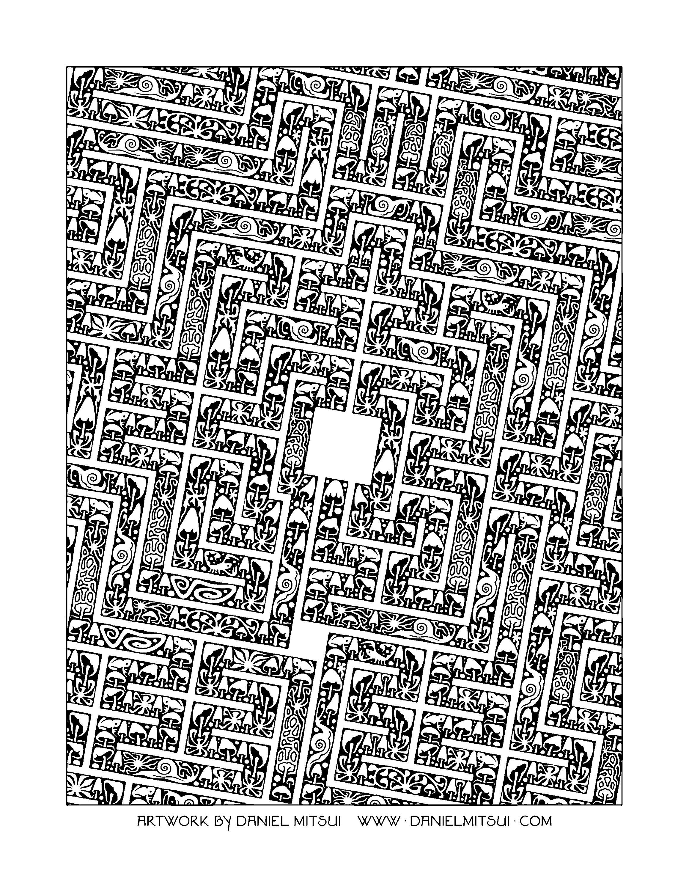 10 Printable Coloring Pages: Damask Patterns #5 - Etsy