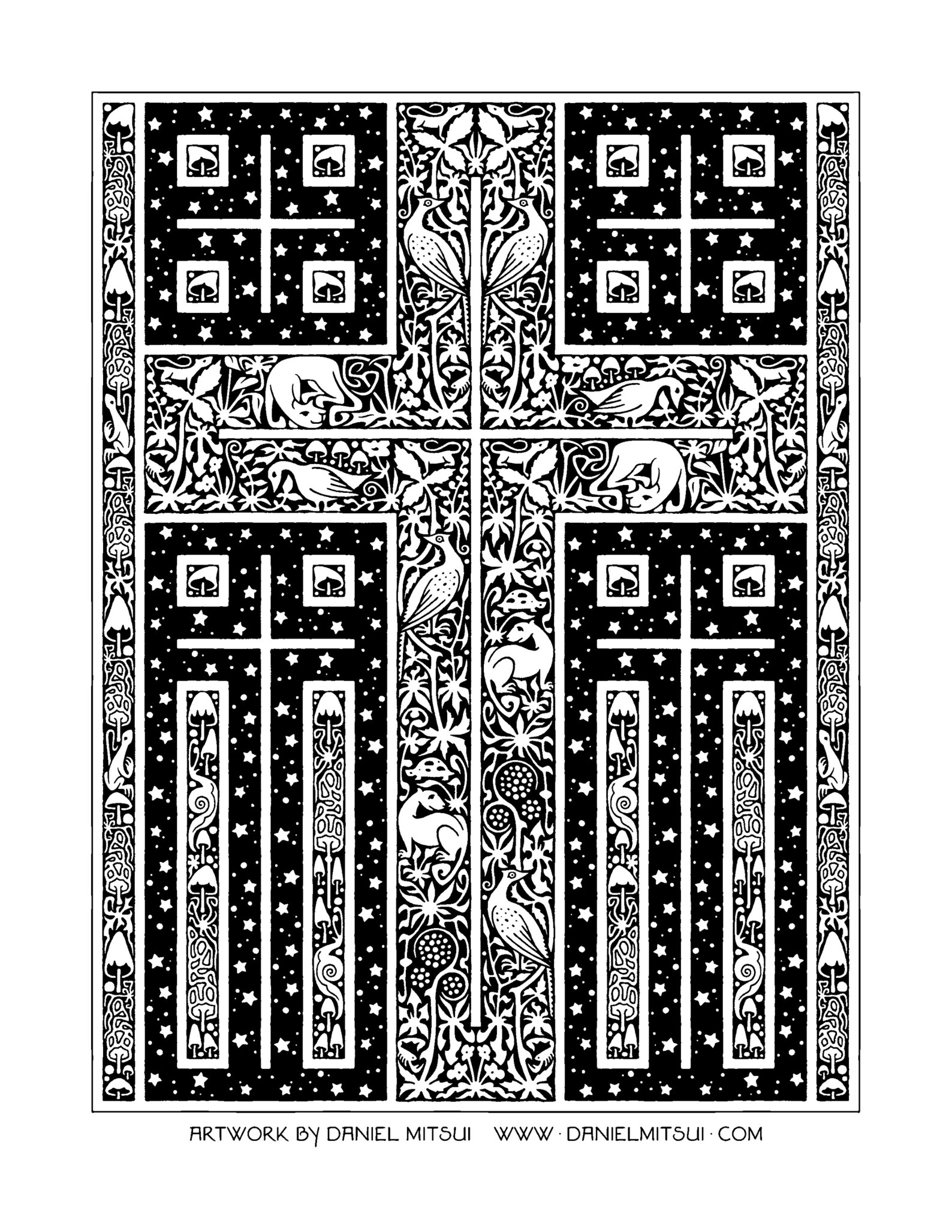 10 Printable Coloring Pages: Christian Crosses #1 - Etsy