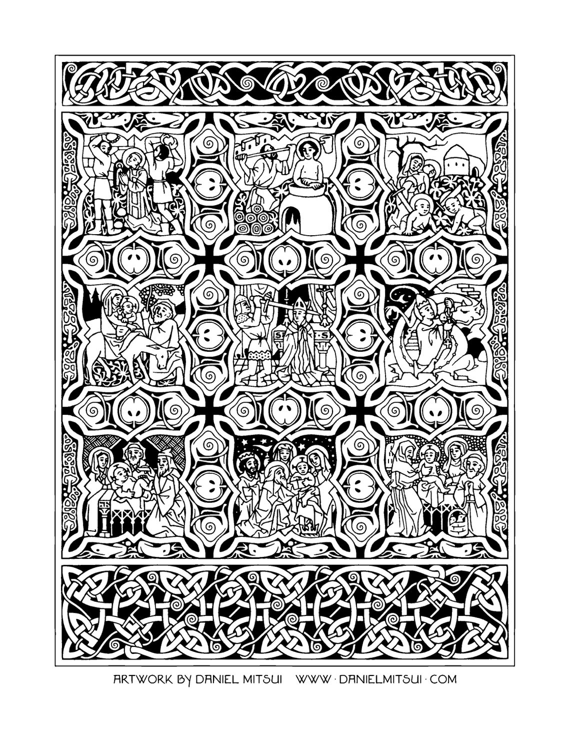 10 Printable Coloring Pages: Catholic Images 4 - Etsy