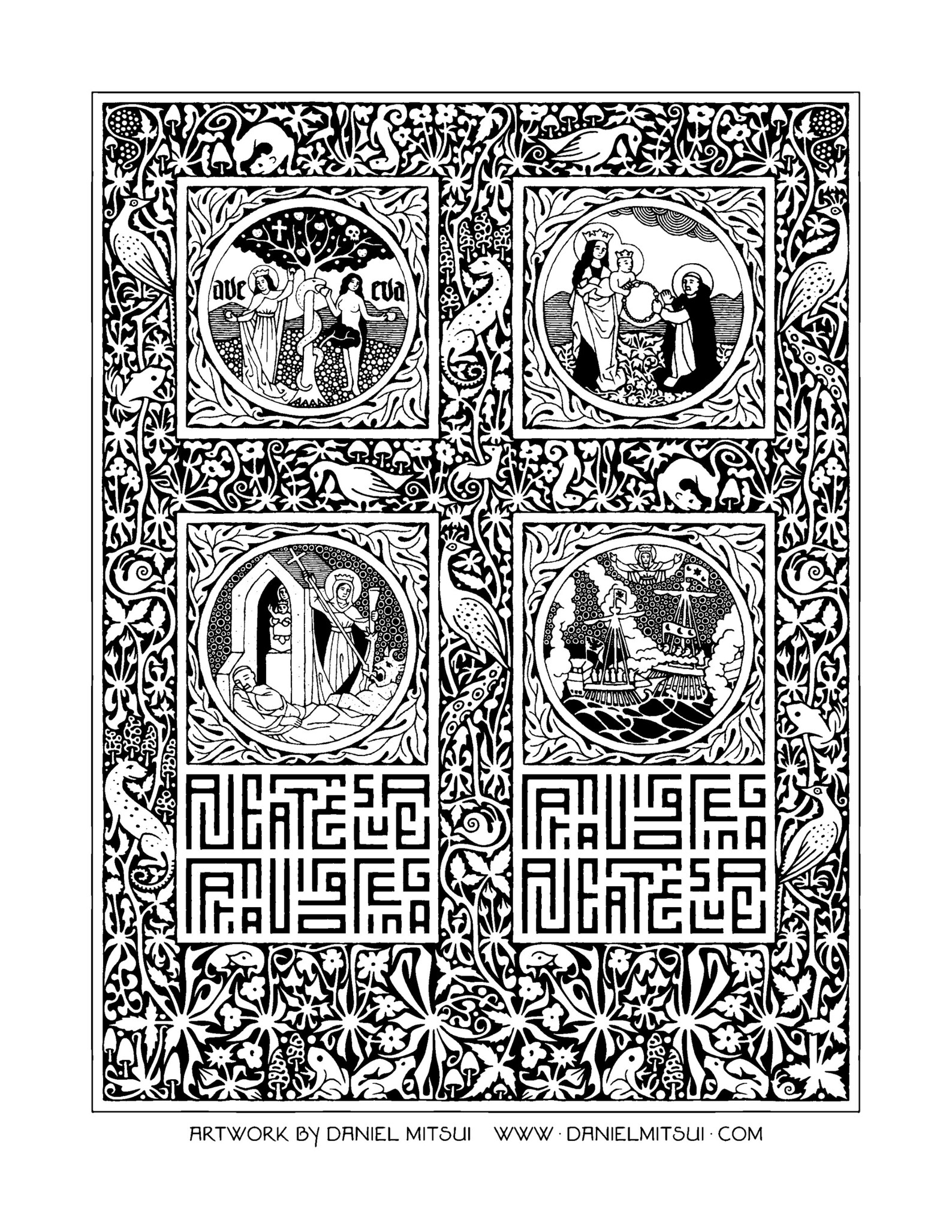 10 Printable Coloring Pages: Catholic Images 4 - Etsy