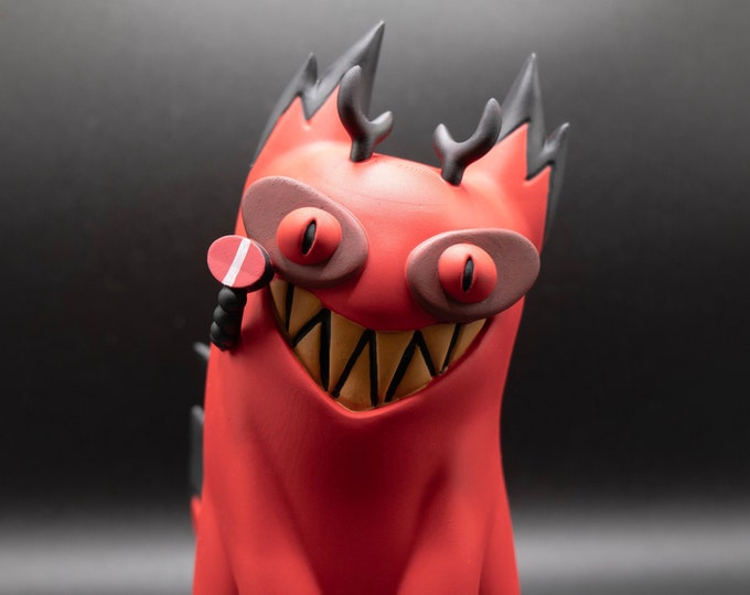 Alastor Cat Hazbin Hotel/resin/hand-painted/fanmade/ Please Read the ...