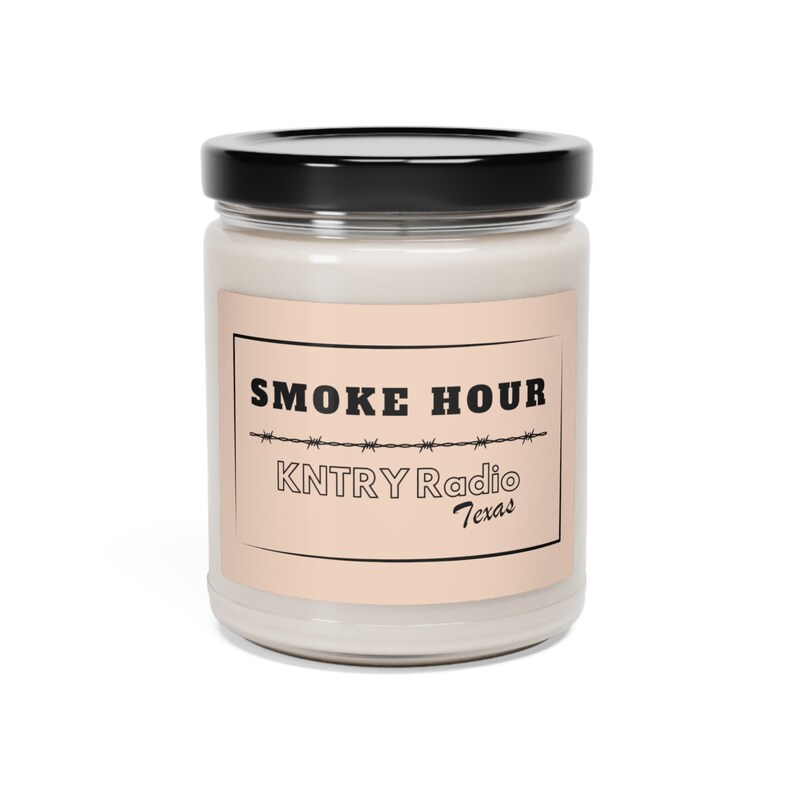 Smoke Hour KNTRY Radio Texas Soy Reusable Jar Candle Scented ...
