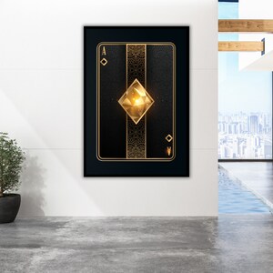 Diamond Art Playing Card Canvas, DIY Card Design, Wall Decor, Art Craft ...