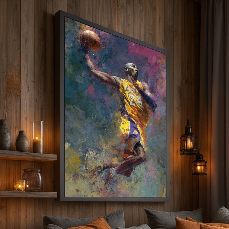 Lakers Canvas - Etsy