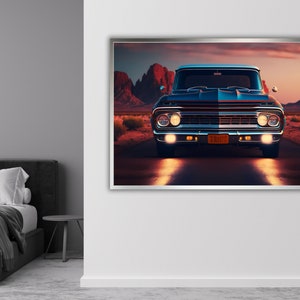 Chevrolet C10 Truck Canvas Print, Classic Car Wall Art, Vintage Vehicle ...