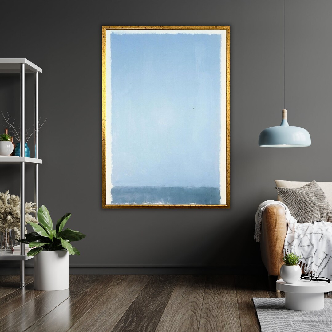 Sky Blue Mark Rothko Canvas Print, Abstract Art Decor, Modern Wall Art ...