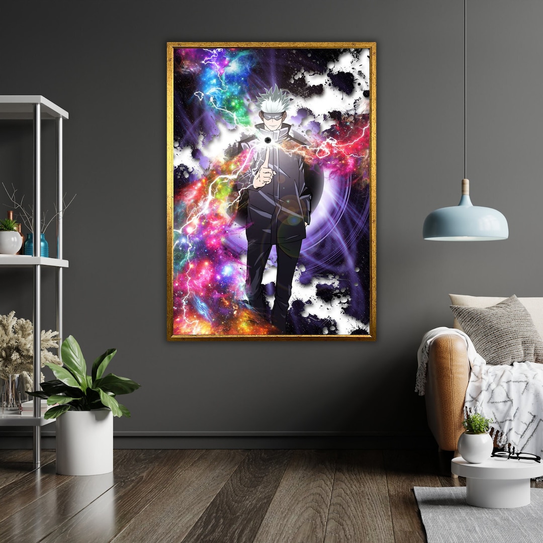 Anime Jujutsu Kaisen Framed Canvas Print, Ready to Hang, Wall Art ...
