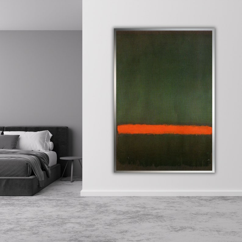 Mark Rothko Dark Green Canvas Print Framed Artwork Ready to - Etsy