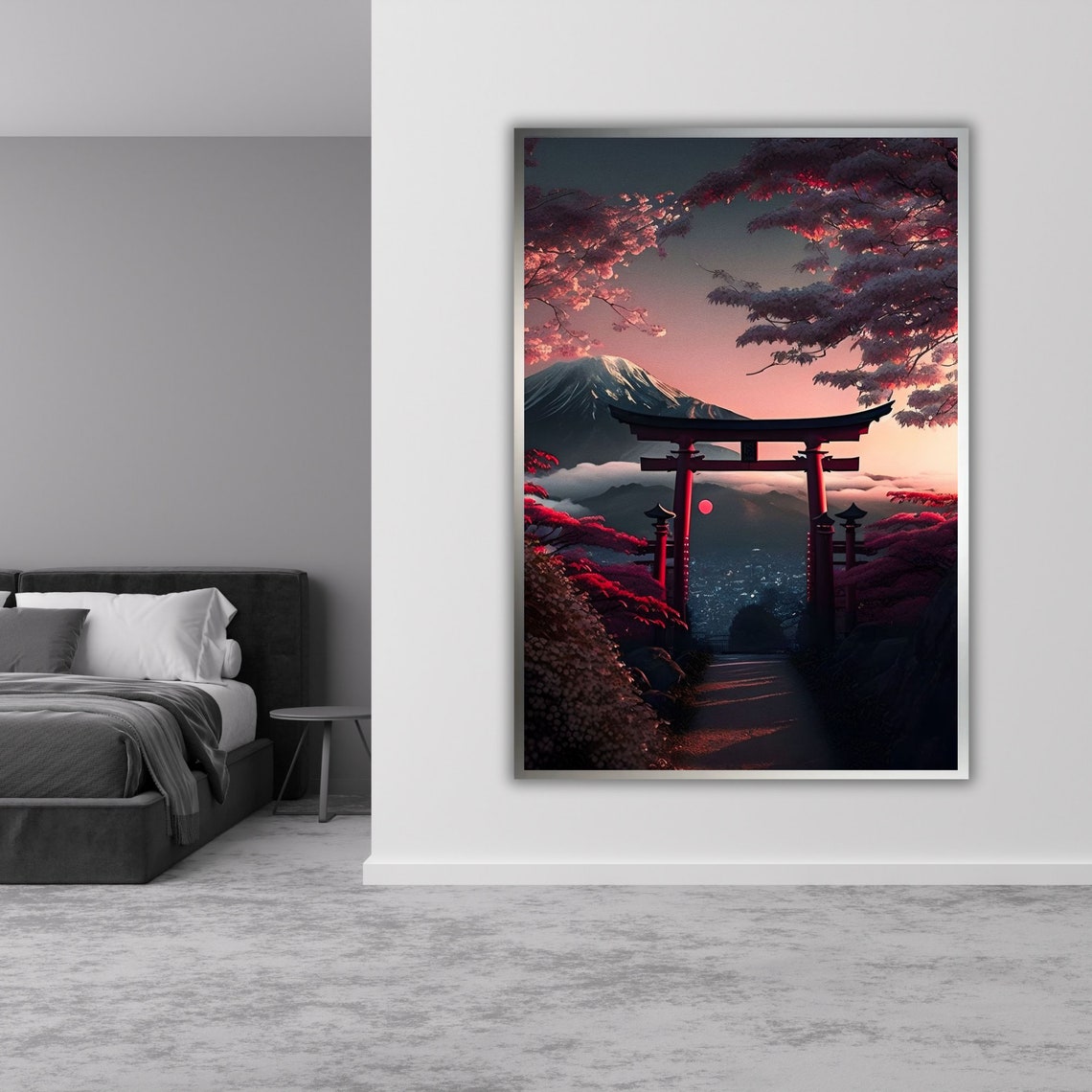 Chinese Gateway Art Canvas, Oriental Wall Decor, Asian-inspired ...