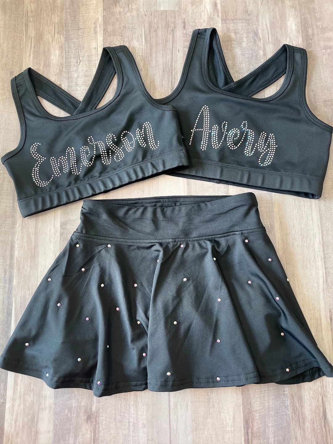 Personalized Rhinestone Sports Bra With Name or Word of Your Choosing ...