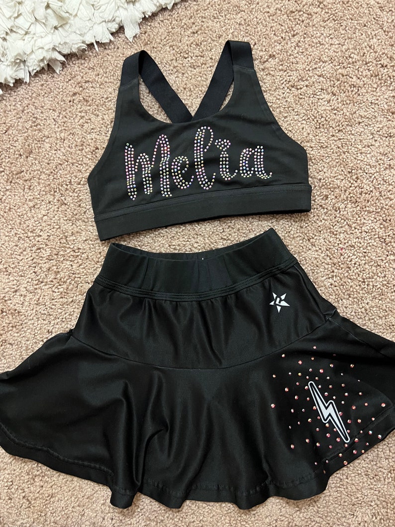 Personalized Rhinestone Sports Bra With Name or Word of Your Choosing ...