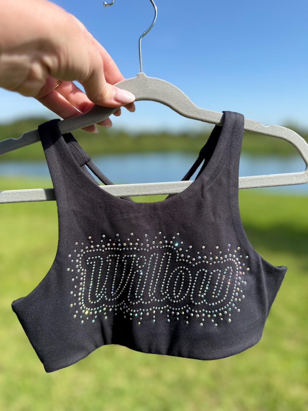 Custom RHINESTONE Font Bra - Etsy