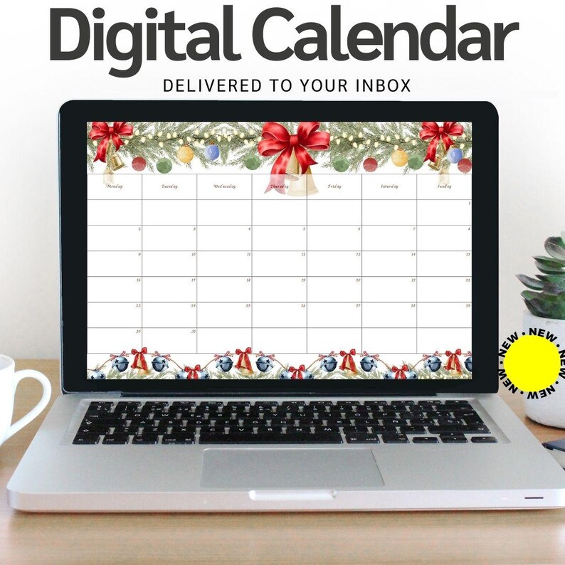 December 2024 Calendar Printable Christmas Planner Cute Christmas ...