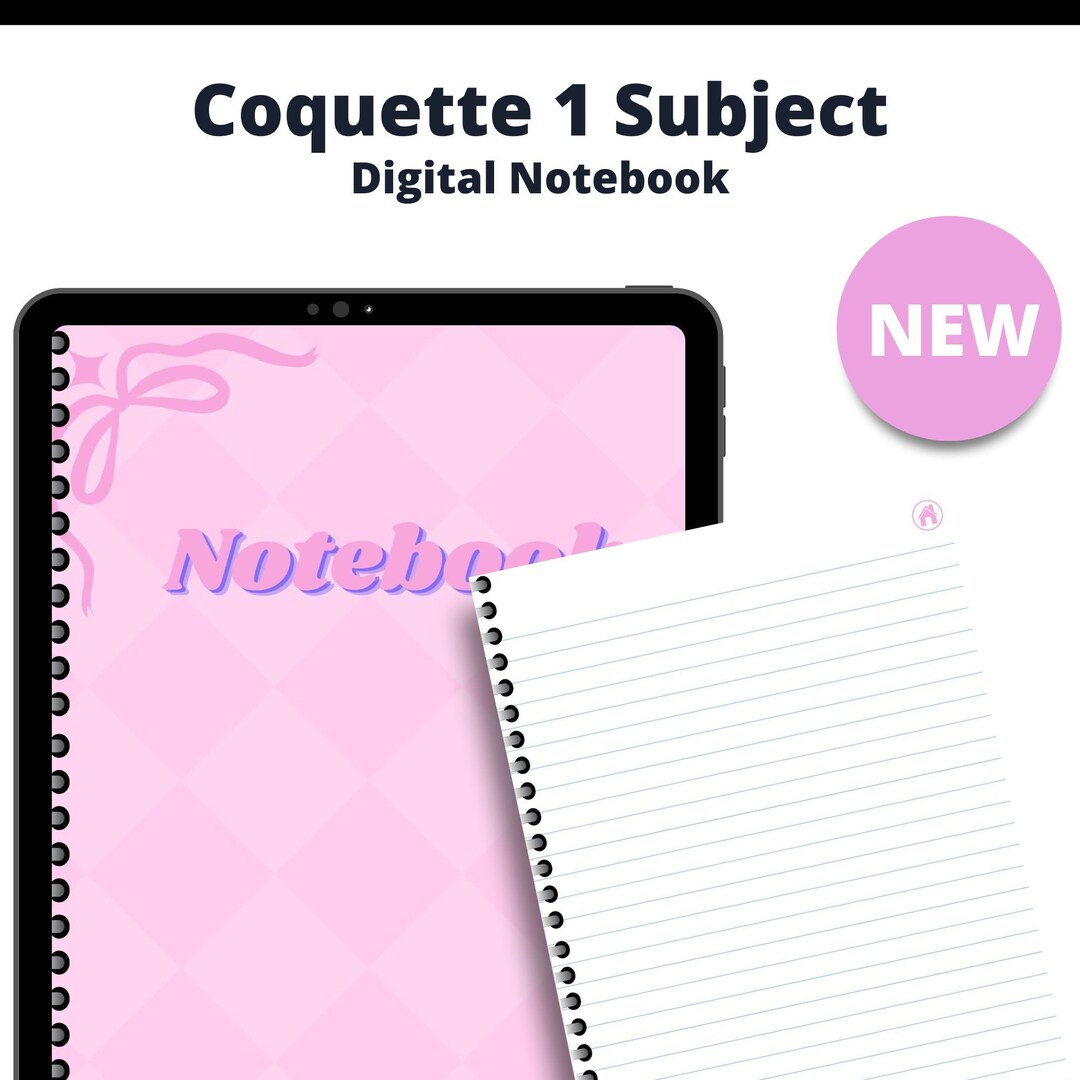 1 Subject Digital Notebook Student Notebook 100 Pages Ruled Pages ...