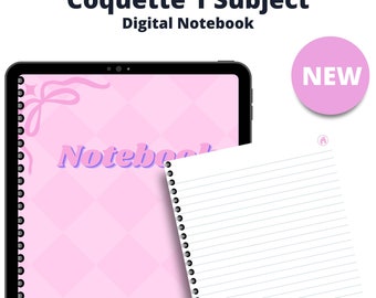 1 Subject Digital Notebook | Student Notebook | 100+ Pages | Ruled ...