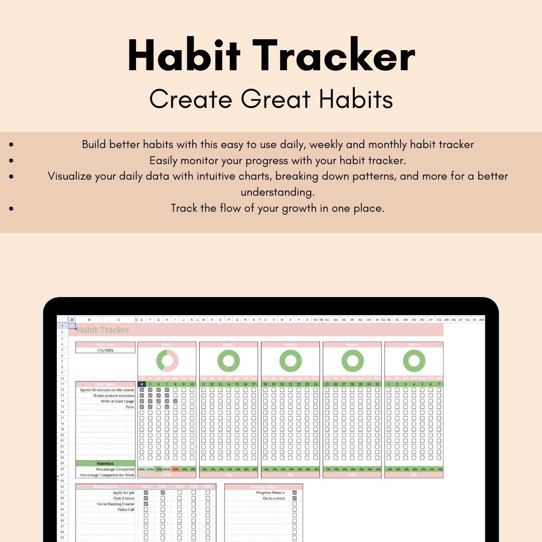 Life Planner Digital Template Google Sheets, Digital Life Planner, Easy ...
