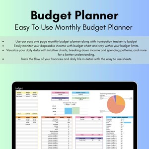 Digital Budget Planner for Google Sheets Take Control of Your Finances ...