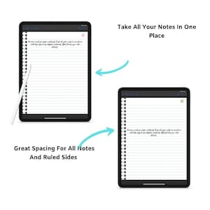 1 Subject Digital Notebook | Student Notebook | 100+ Pages | Ruled ...