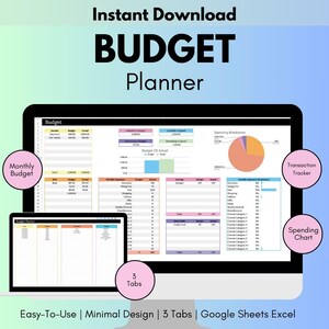 Digital Budget Planner for Google Sheets Take Control of Your Finances ...