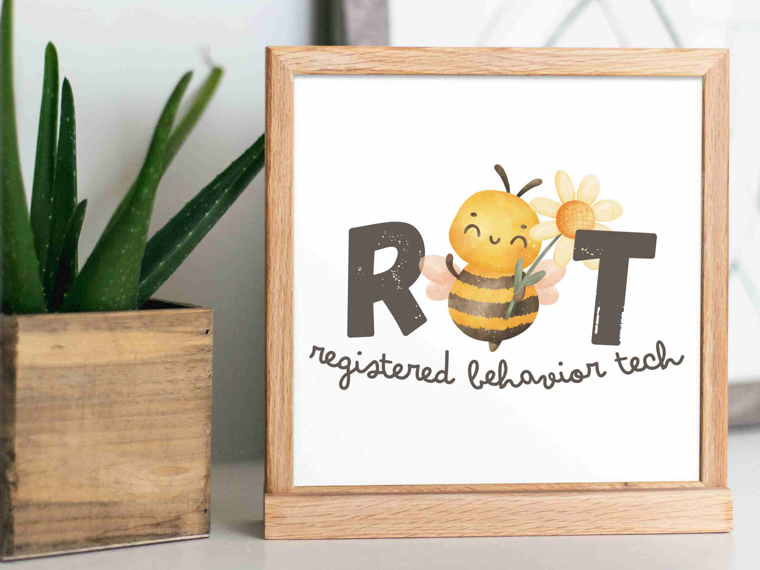 RBT Png, Spring Bee Registered Behavior Technician Png, Instant Digital ...