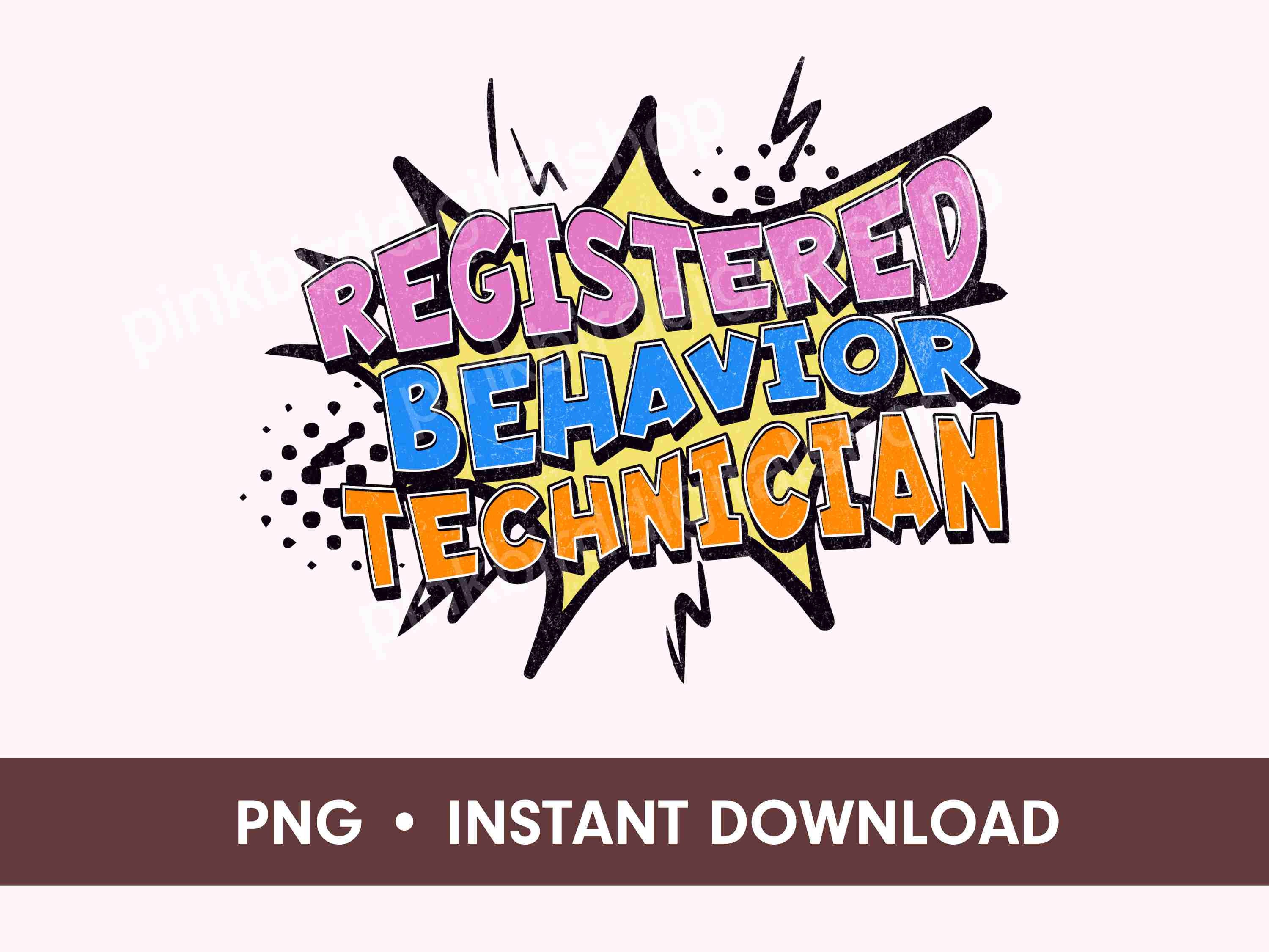 Registered Behavior Tech Png, Retro Registered Behavior Technician Png ...
