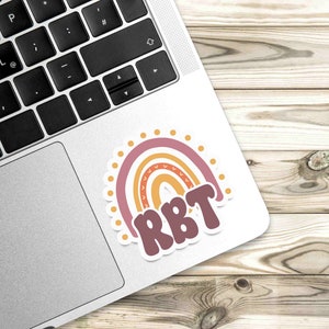 RBT Png, Retro Rainbow Registered Behavior Technician Png, Instant ...