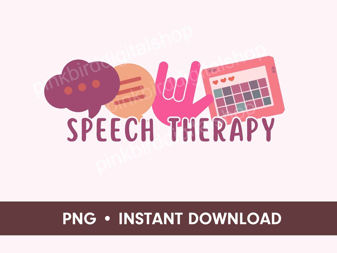 SLP Png, Speech Language Therapy Png, Instant Digital Download ...