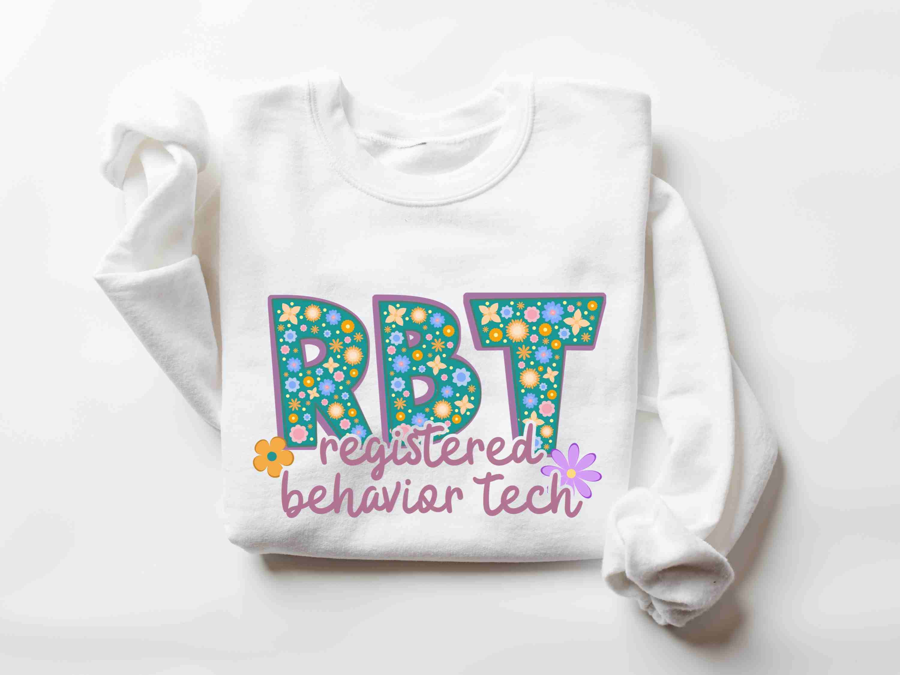 RBT Png, Spring Themed Registered Behavior Technician Png, Instant ...