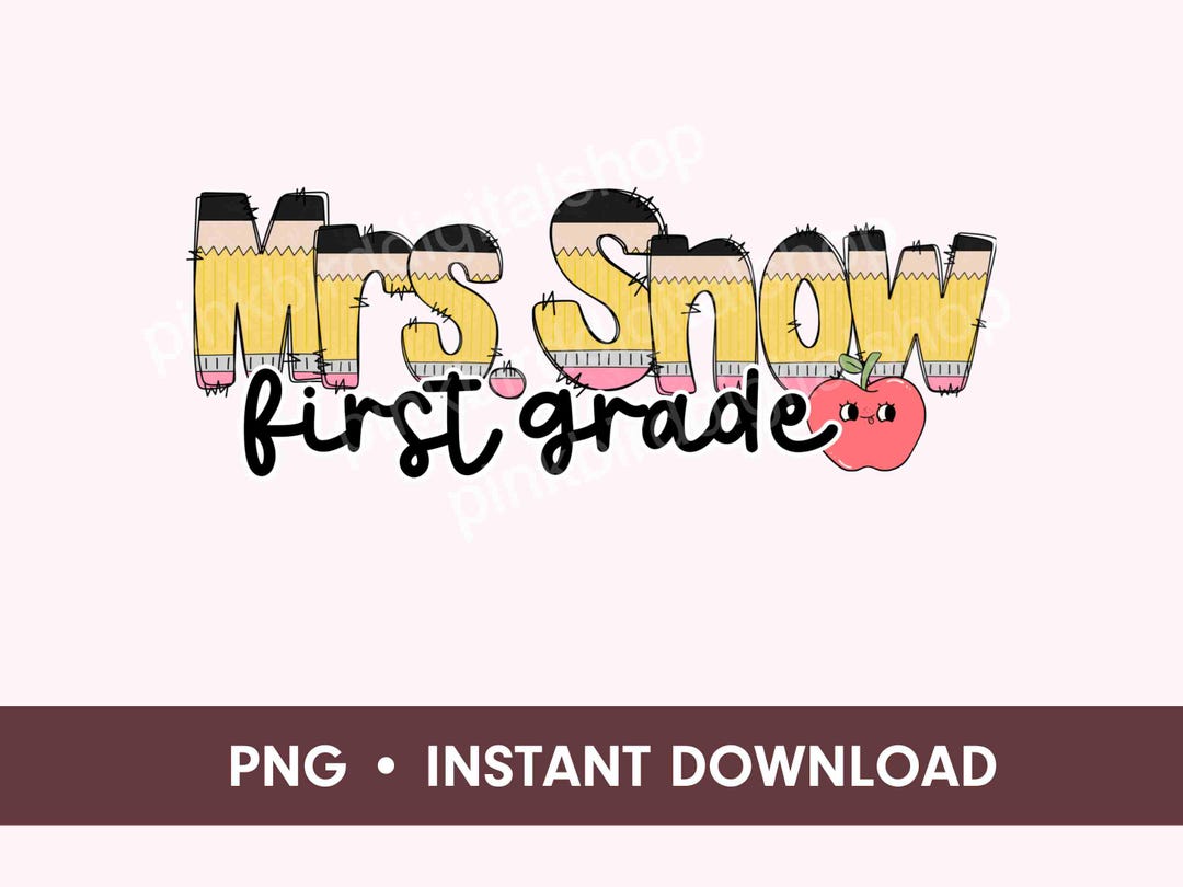 Personalized Teacher Name Png, Custom Name Teacher Instant Digital ...