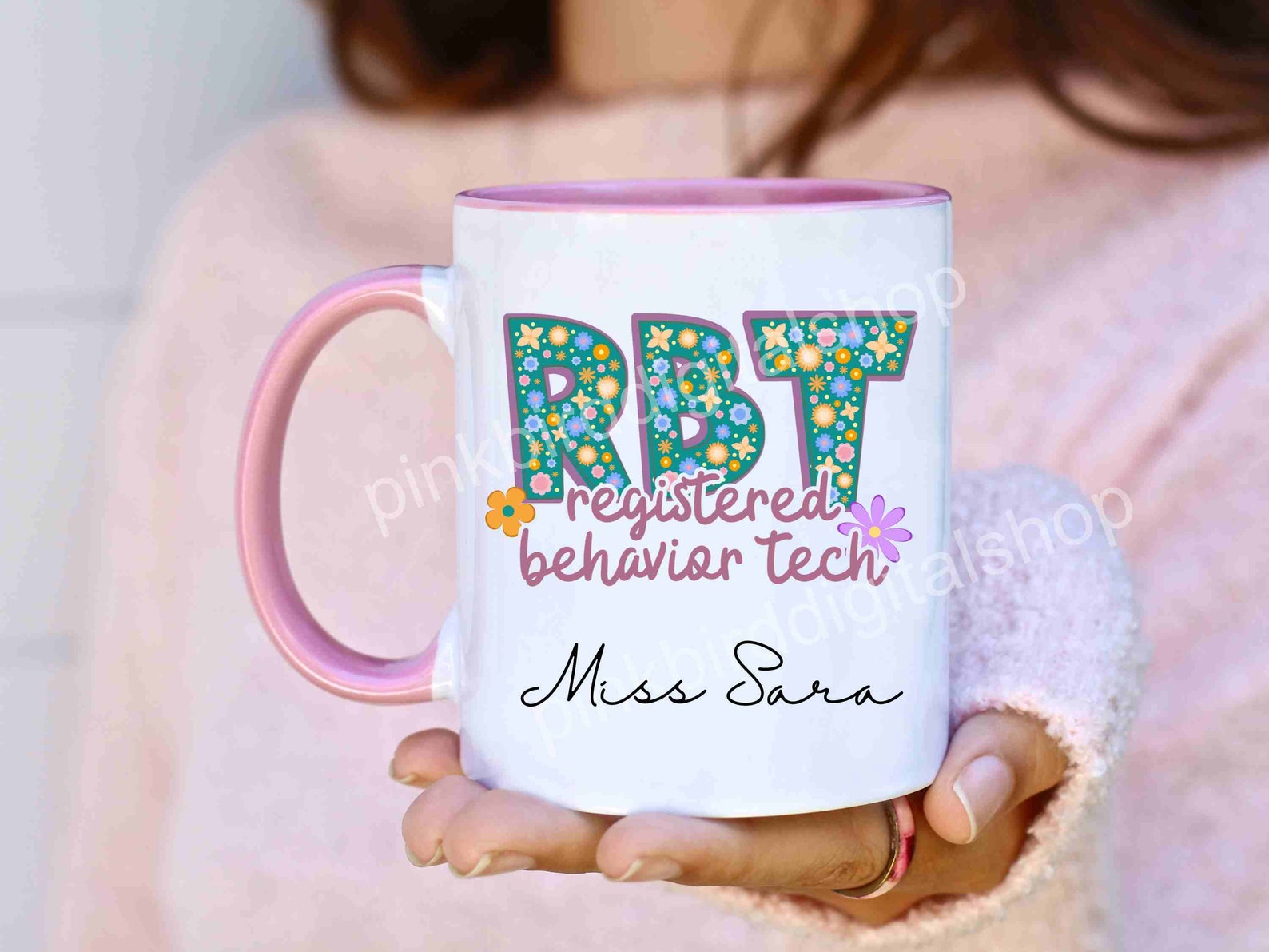 RBT Png, Spring Themed Registered Behavior Technician Png, Instant ...