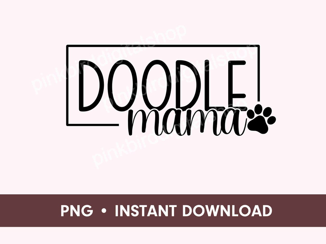 Doodle Mama PNG, Goldendoodle Mom PNG, Gift for Dog Lover, Paw Print ...