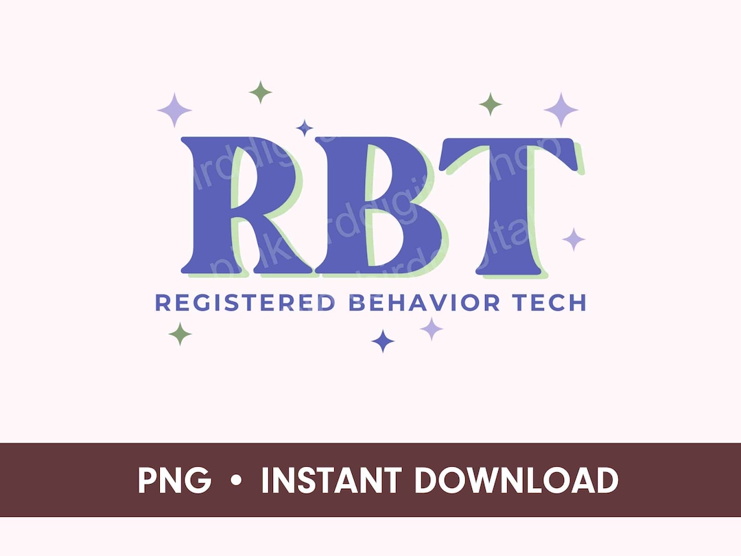 RBT Png, Retro Registered Behavior Technician Png, Instant Digital ...
