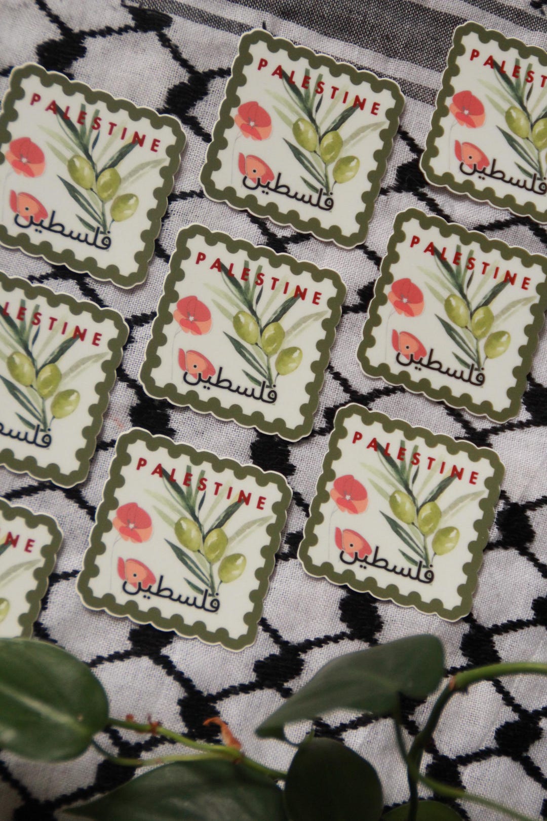 Palestine Stamp Stickers - Waterproof, Vinyl, Die-cut, 2x2 and 1.81x2 ...