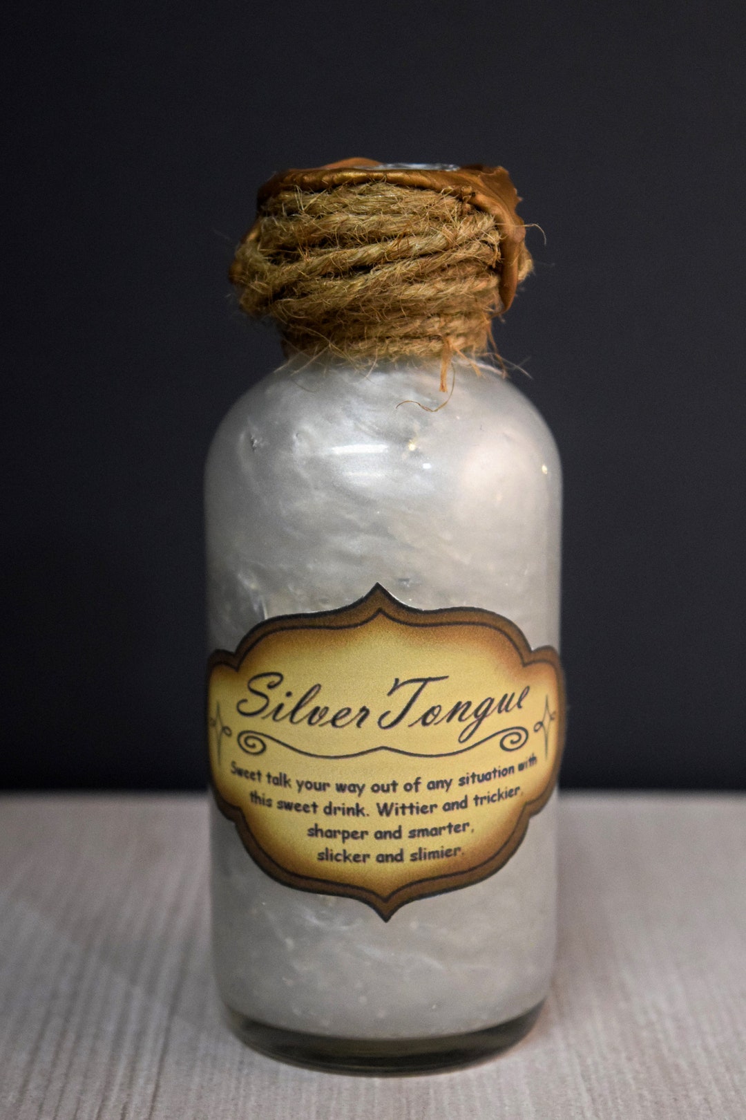 Silver Tongue Potion Bottle - Etsy