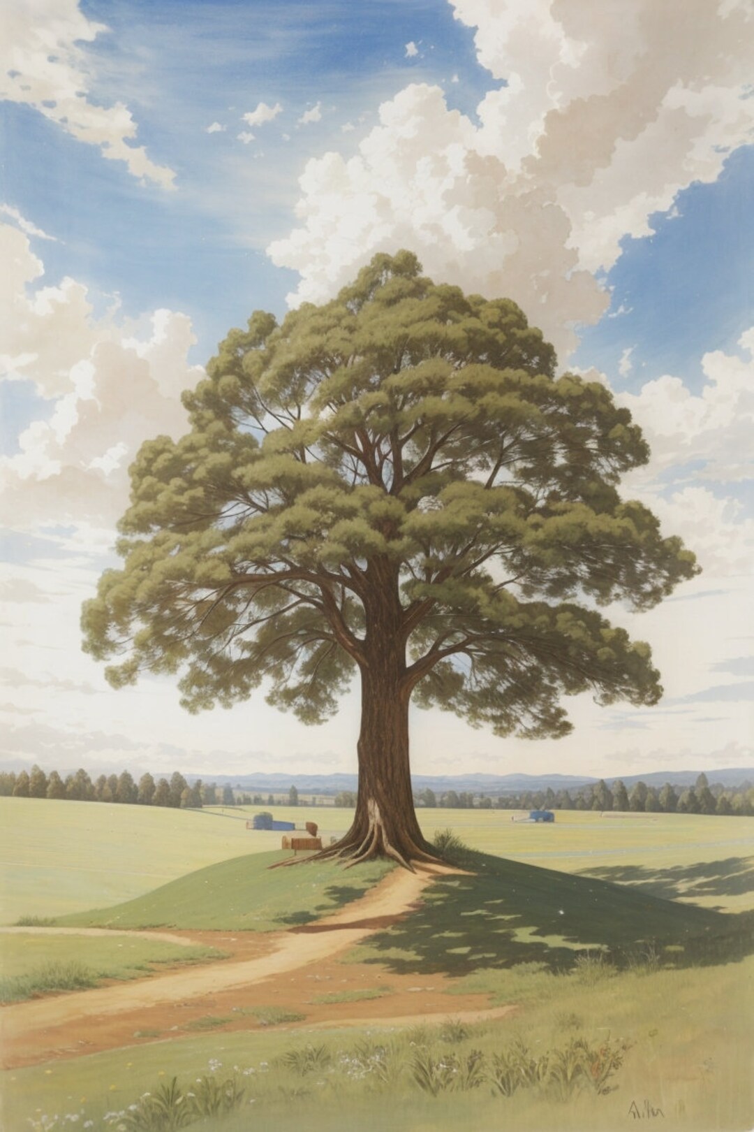 Digital Art | Printable Art | Tree in Nature| Download - Etsy