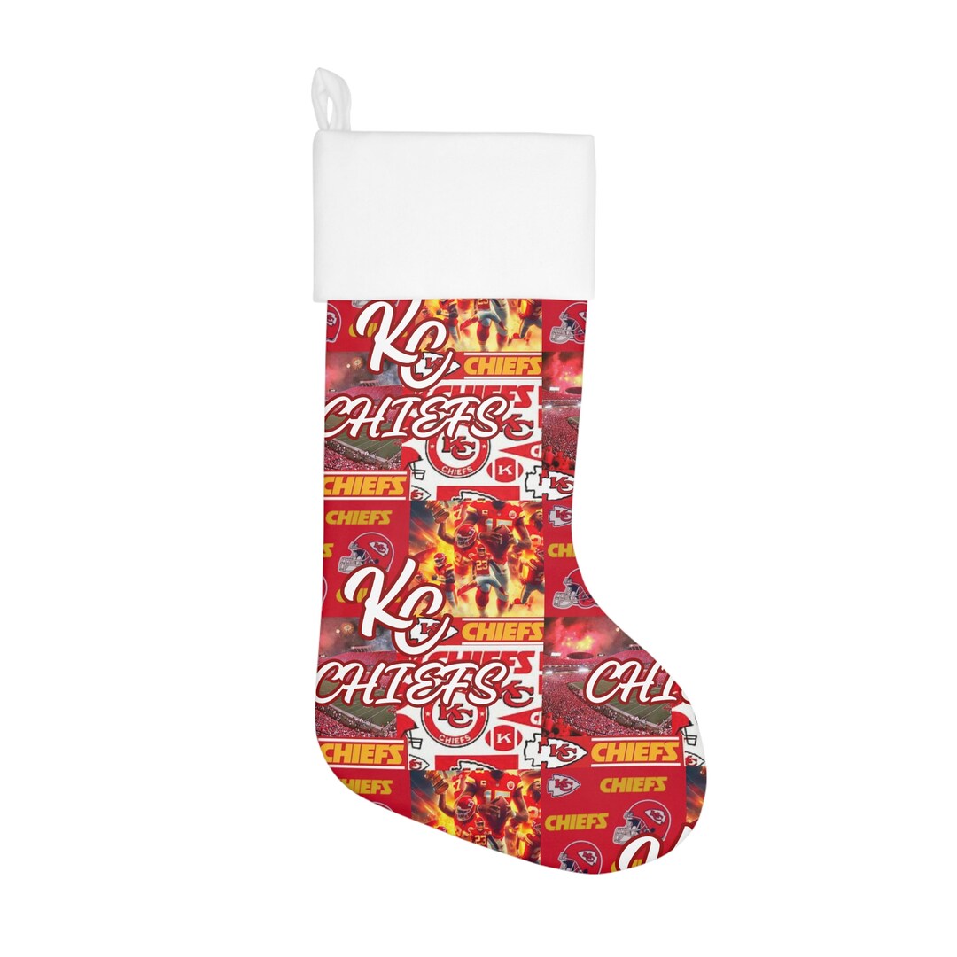 KC Chiefs Holiday Stocking - Etsy