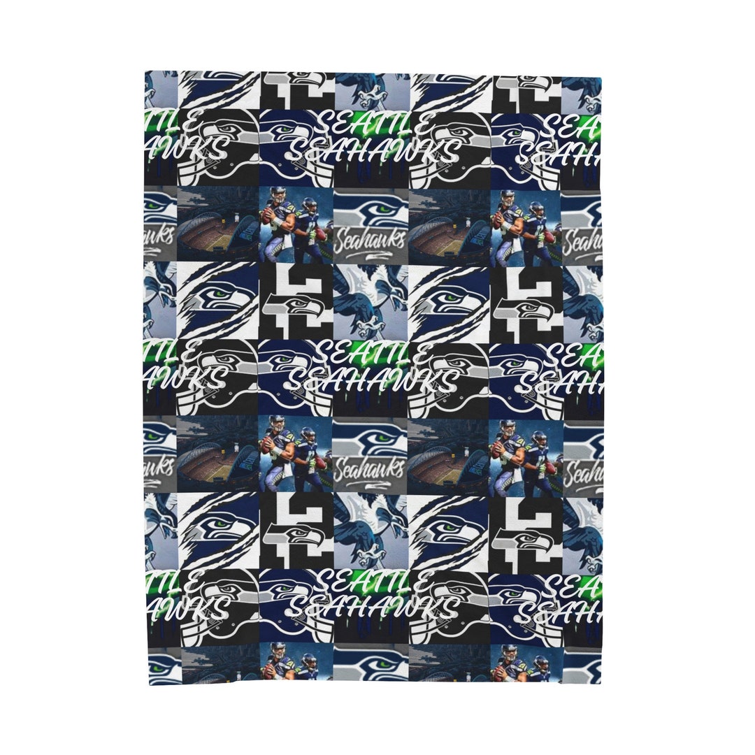 Seattle Seahawks Plush Blanket - Etsy