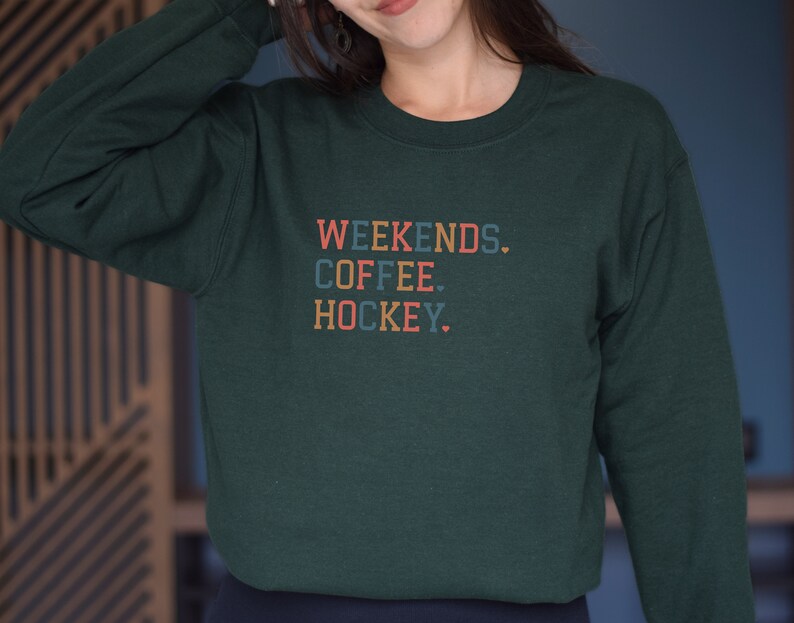 Weekends Coffee Hockey Sweatshirt, Weekends Coffee Hockey, Hockey Shirt ...