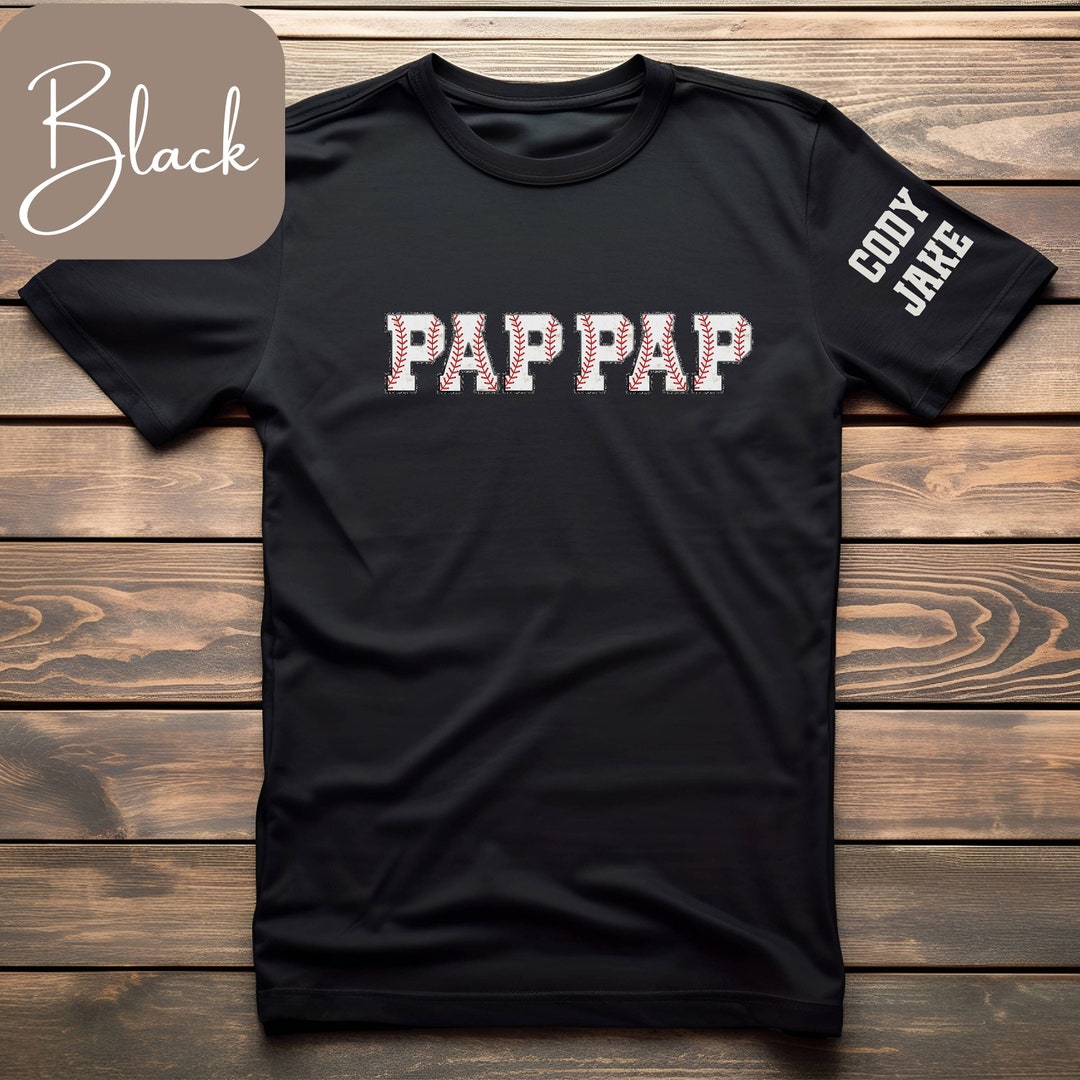 Baseball Pap Pap T-shirt, T-ball Pap Pap Shirt, Baseball Pap Pap ...