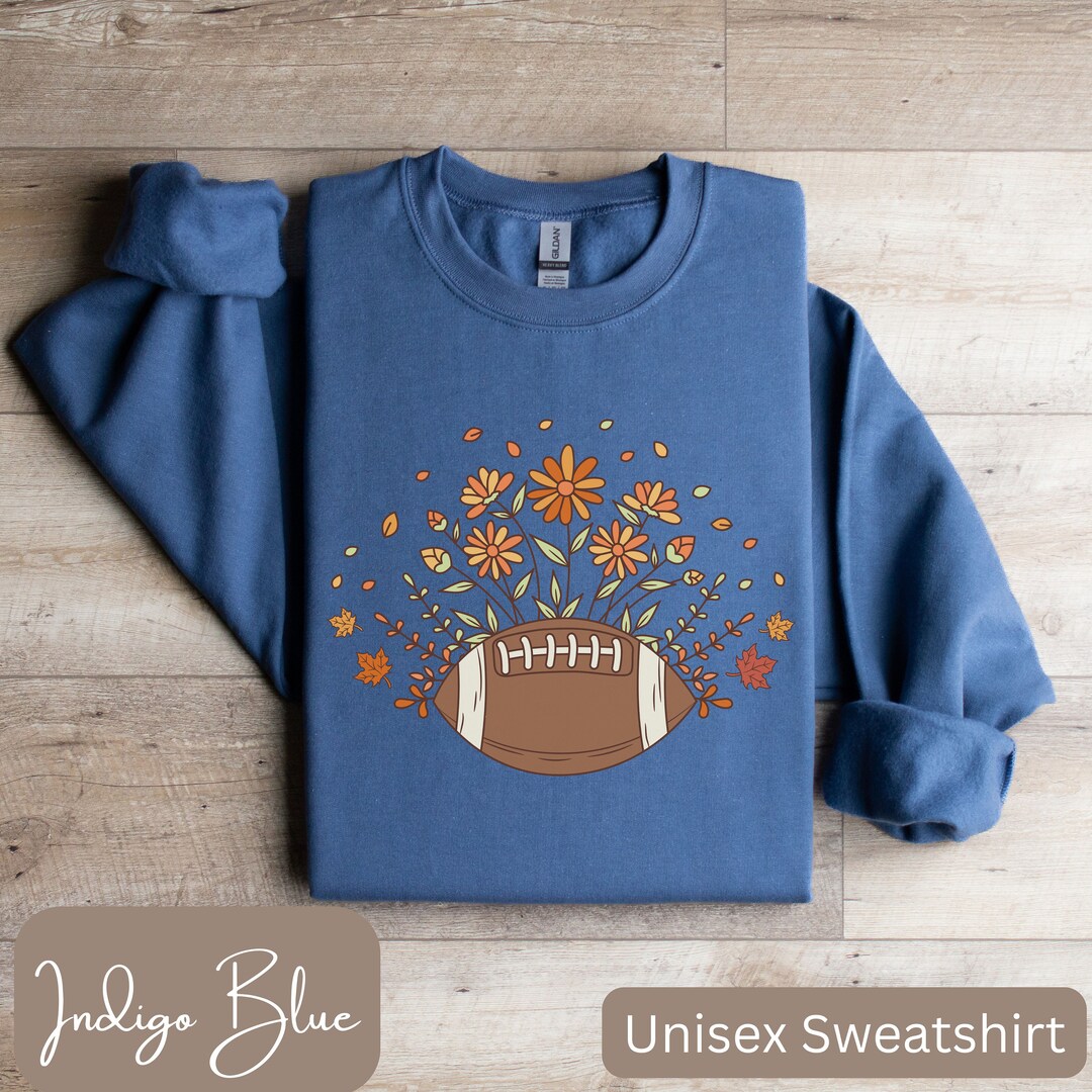 Women's Football Sweatshirt, Cute Fall Football Sweatshirt, Cozy ...
