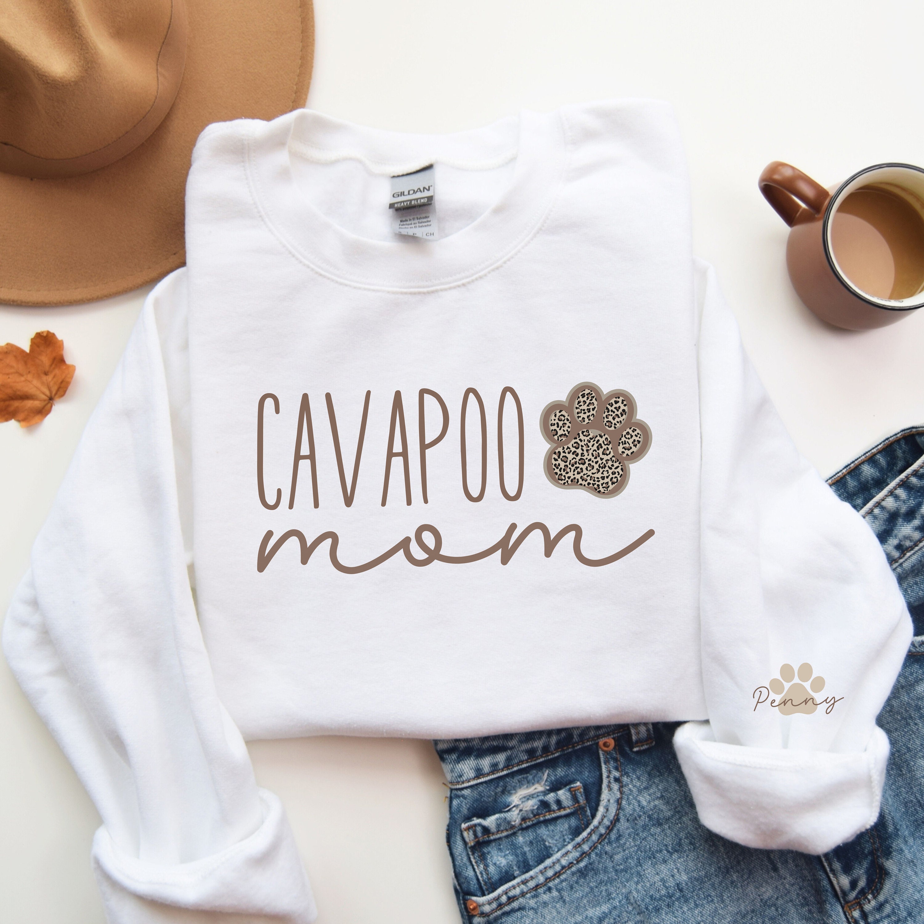 Personalized Cavapoo Mom Sweatshirt, Cavapoo Sweatshirt, Custom Cavapoo ...